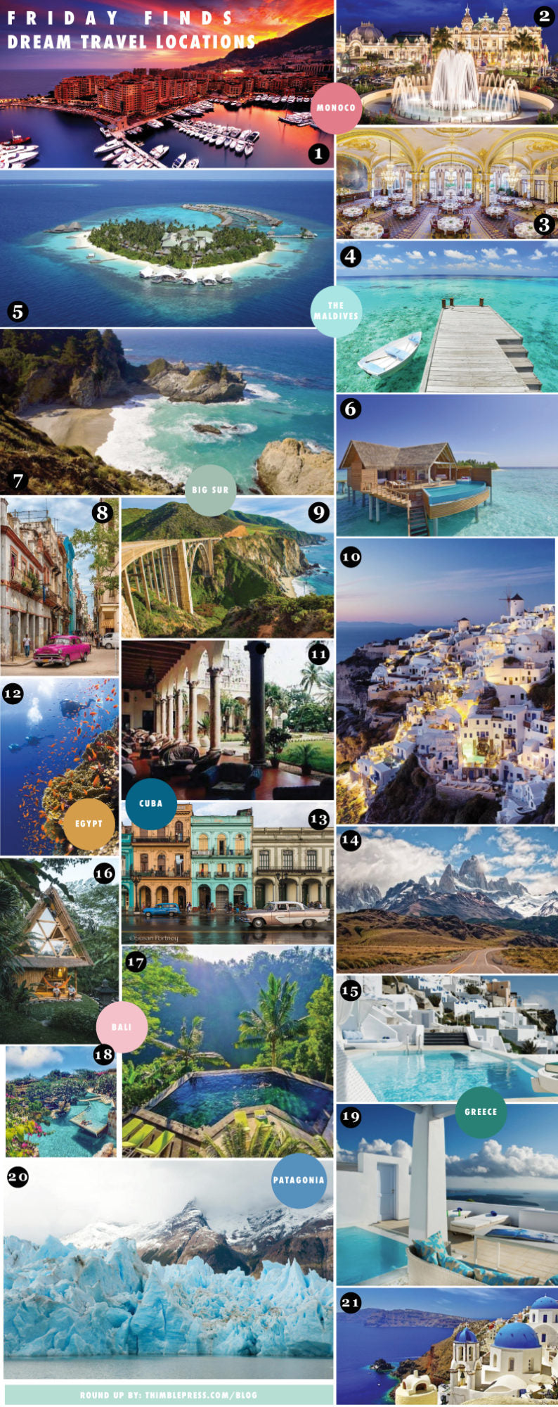 Friday Finds: Dream Travel Location! – Thimblepress