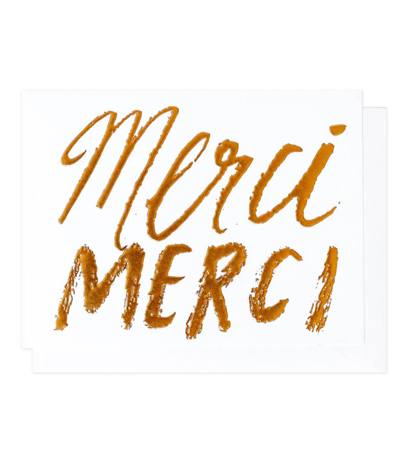 merci merci greeting card – Thimblepress