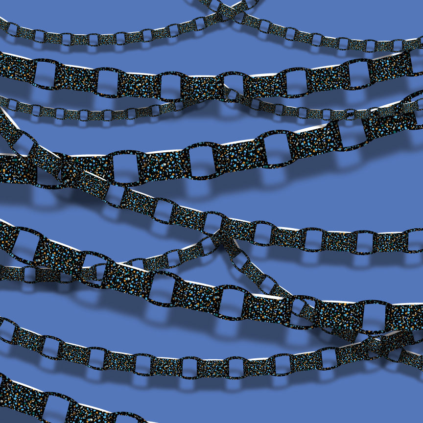 Hanukkah Terrazzo Paper Chain Printable – Thimblepress