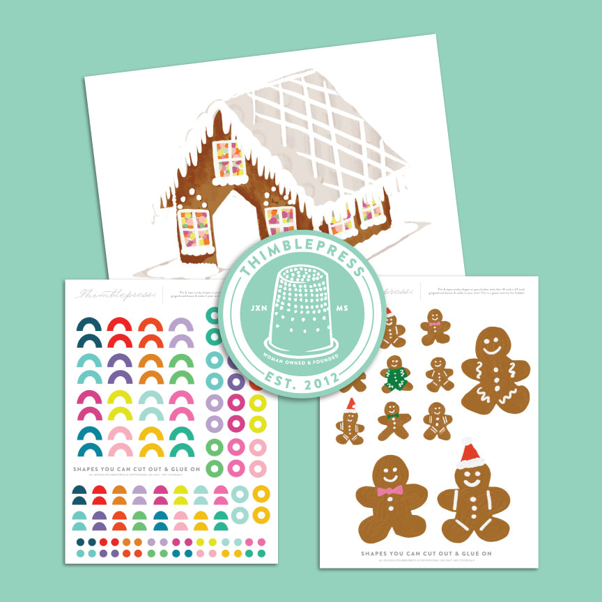 Candy Gingerbread House Printables How To Make A Gingerbread House