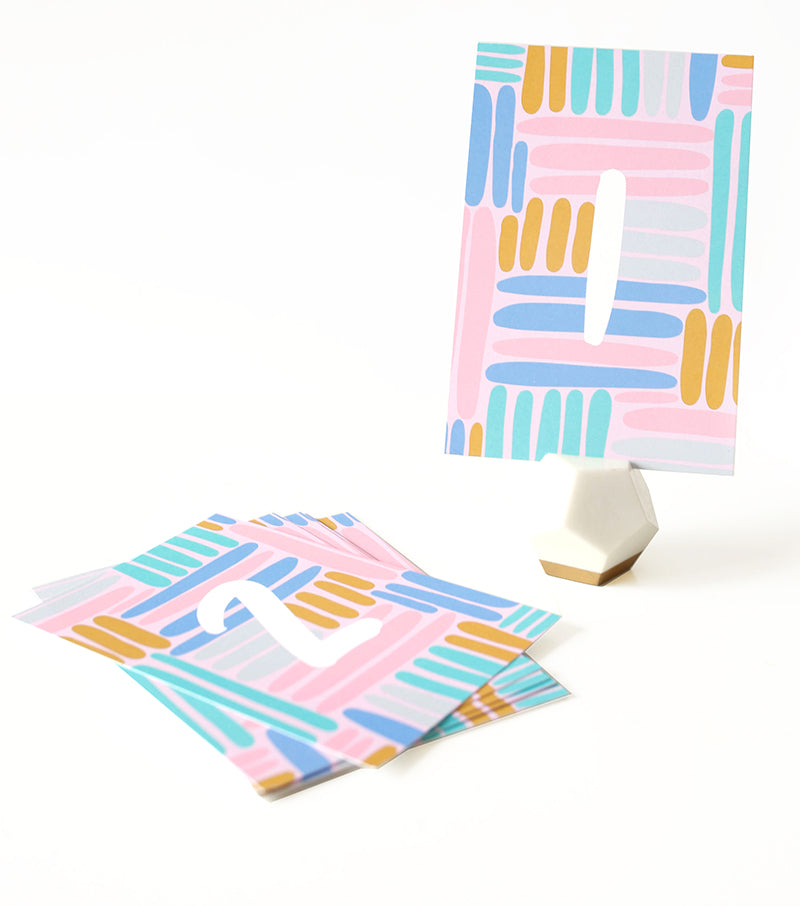 Abstract Table Numbers – Thimblepress