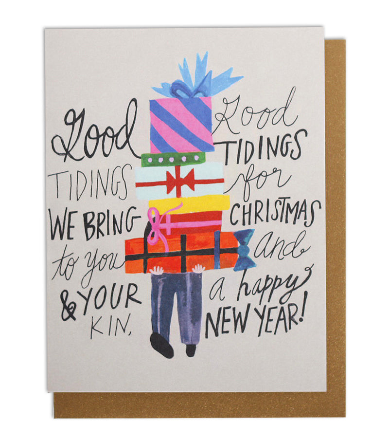 good tidings we bring greeting card – Thimblepress